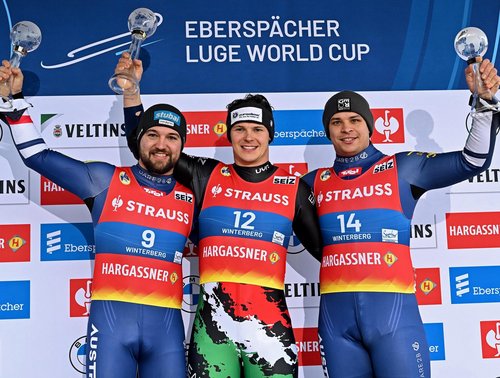 Kristall für Müller/Frauscher, Egle/Kipp und David Gleirscher, Jonas Müller